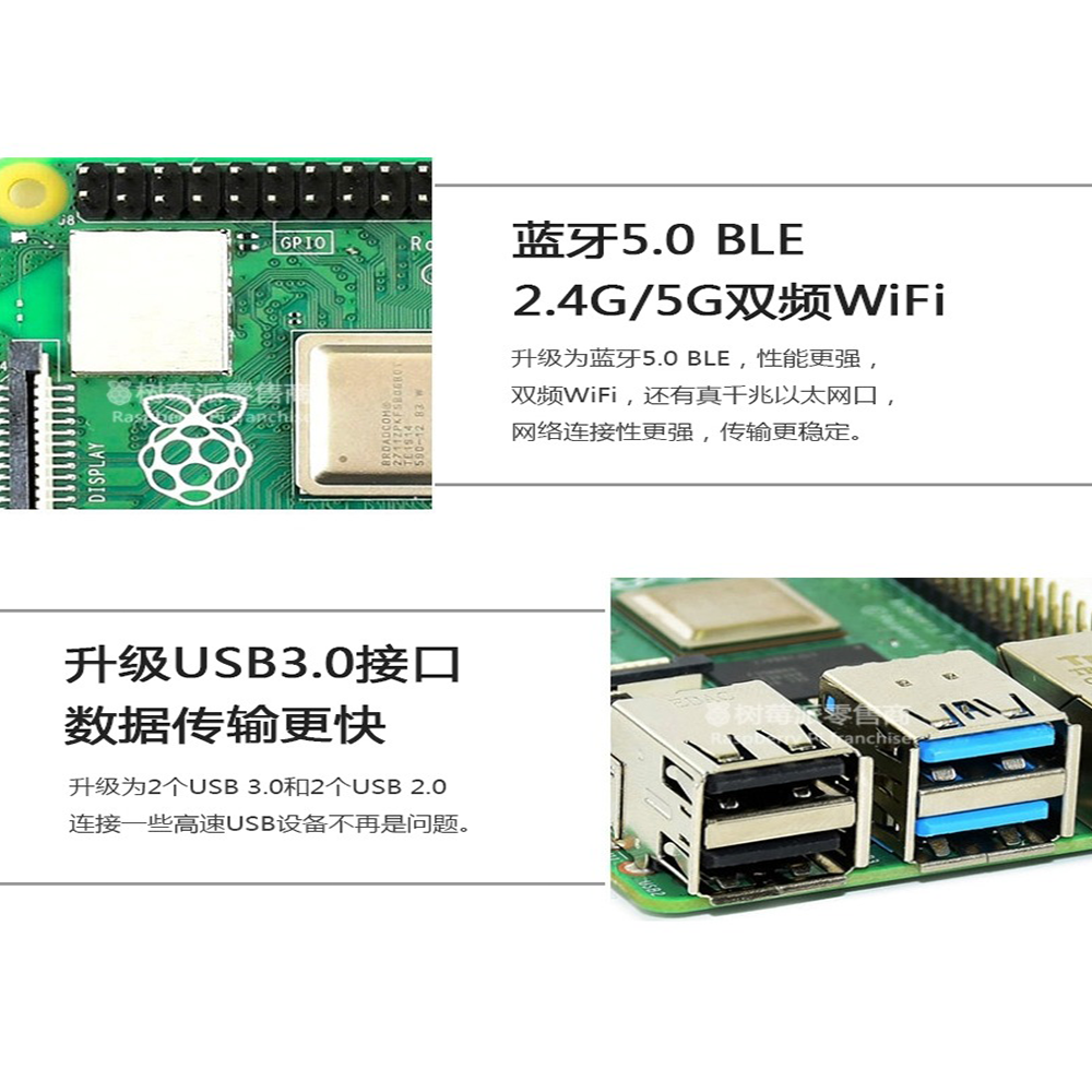 Raspberry Pi 4th Generation B-Type Raspberry Pi 4 4B 8GB 1GB 2GB 4GB ...