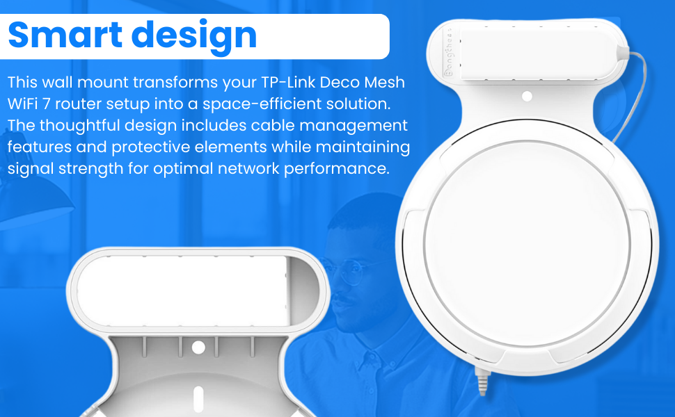 Wall Mount Bracket for TP-Link Deco BE22/BE23/BE25/BE3600/BE5000 Mesh ...