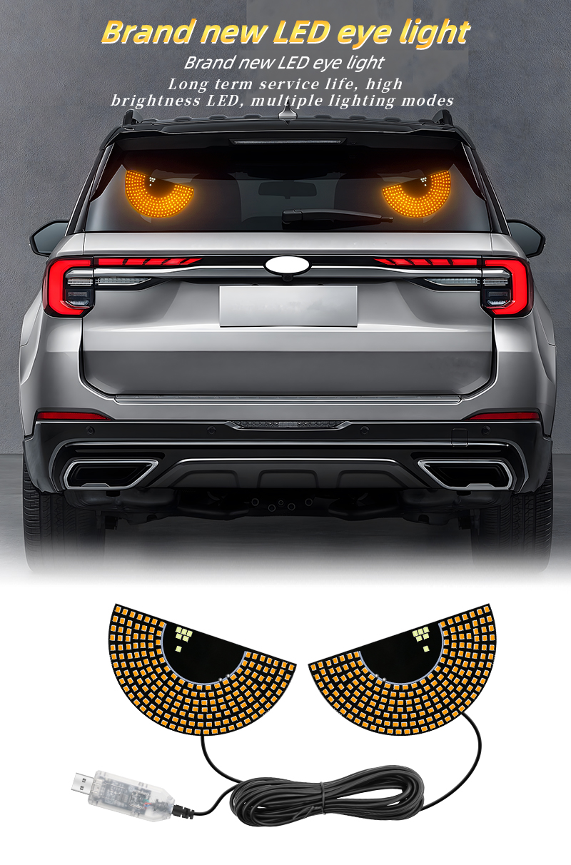 Car Windows Multi mode Decorative Lights Car LED Devil's Eye USB ...
