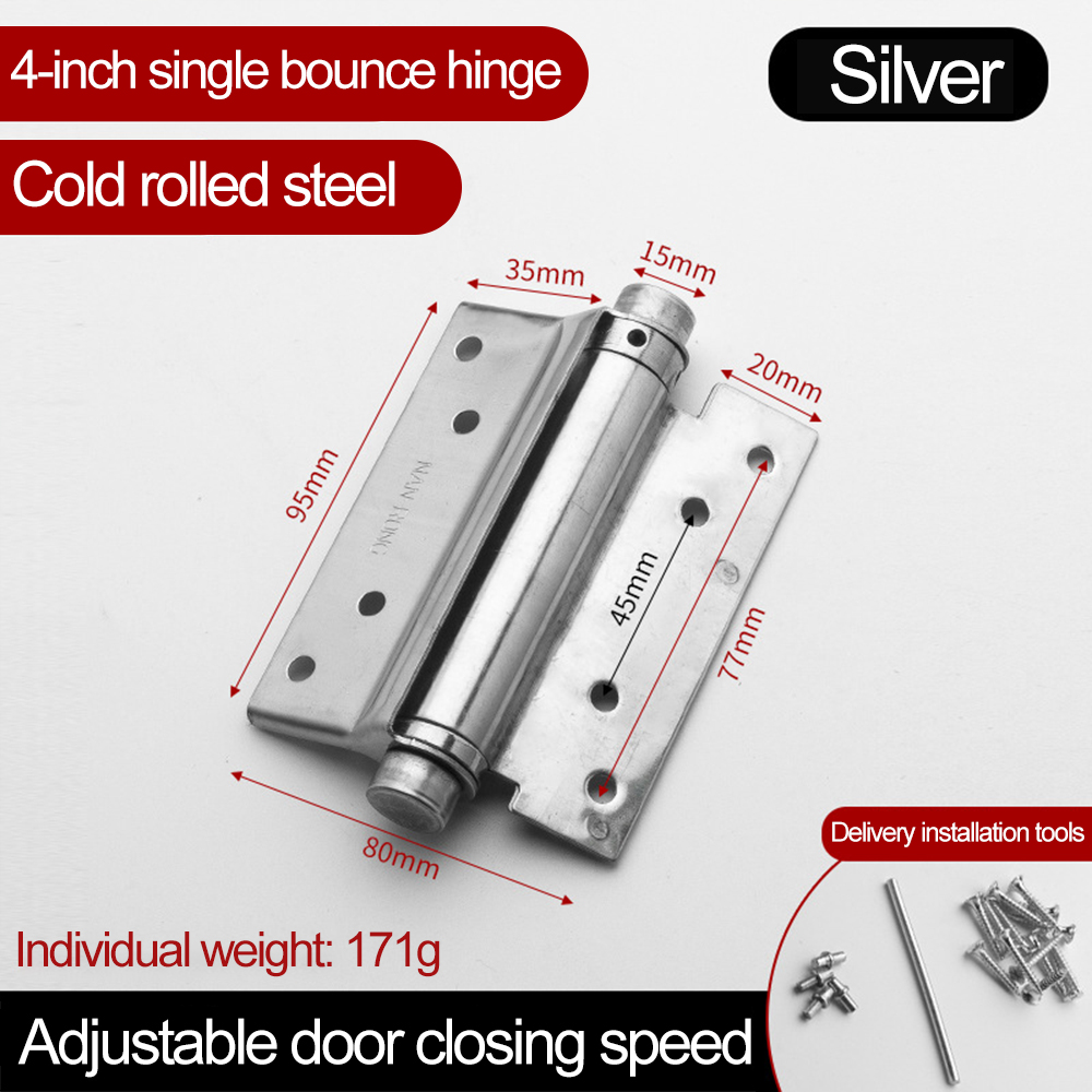 Single and double action spring hinges for internal and external ...
