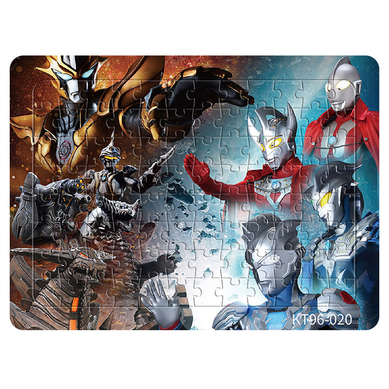 Ultraman Anime Puzzle, Baby Picture Puzzle, Boy Toy 96 Pieces Thick ...