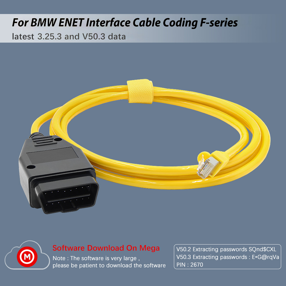 ESYS ENET Cable For BMW F Series Refresh Hidden Data ECU Coding ...