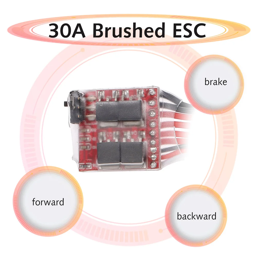 SURPASS HOBBY Micro ESC 30A Brushed ESC RC ESC Electric Speed ...