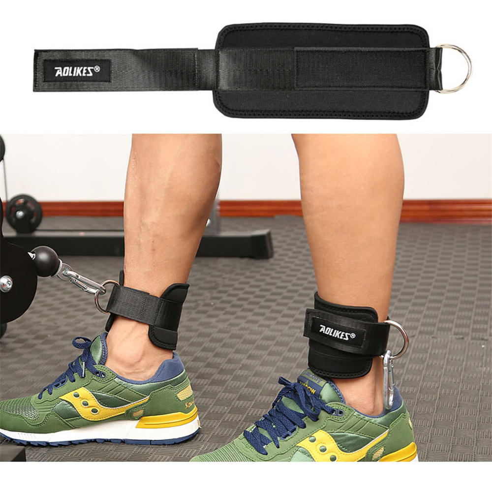 1Pcs Cable Ankle Straps For Cable Machines Leg Exercises Double D-Ring ...