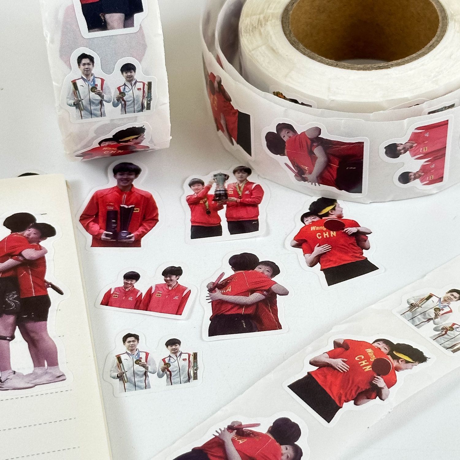 500 Stickers Satou God Picture Scroll Stickers Sun Yingsha Wang Chuqin ...
