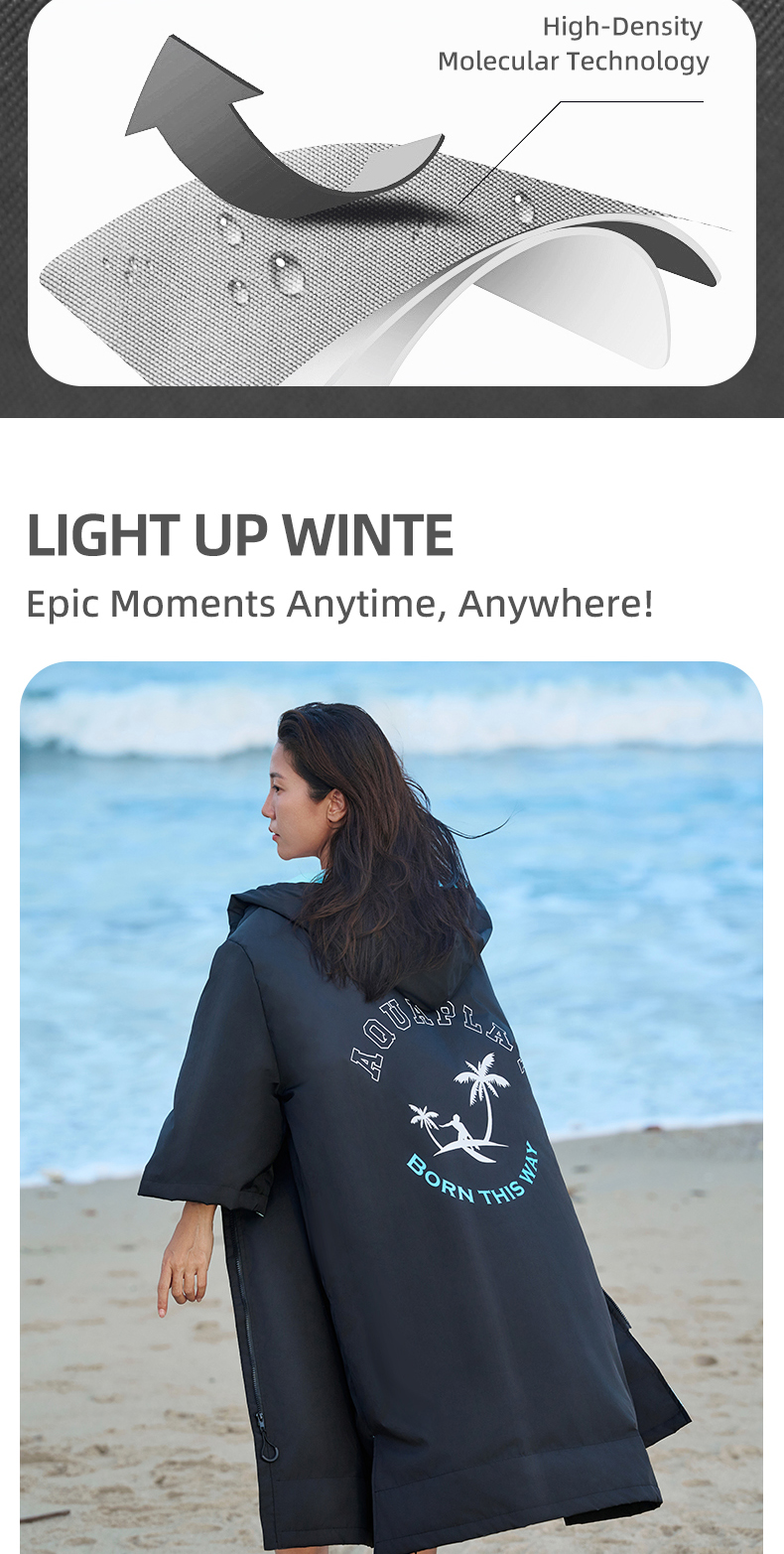 AquaPlay Surfing Poncho Quick Drying Beach Poncho Blanket Swim Towel ...