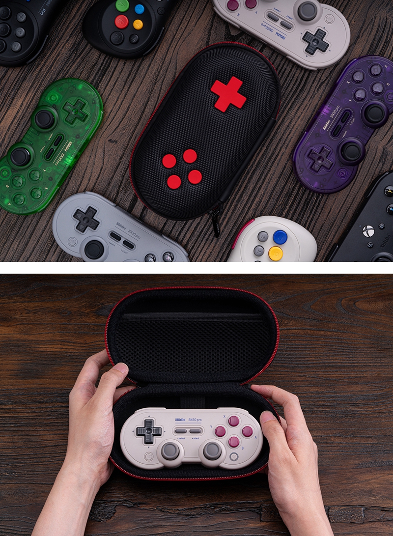 8Bitdo Classic Controller Travel Case for 8BitDo SN30 Pro Controller ...