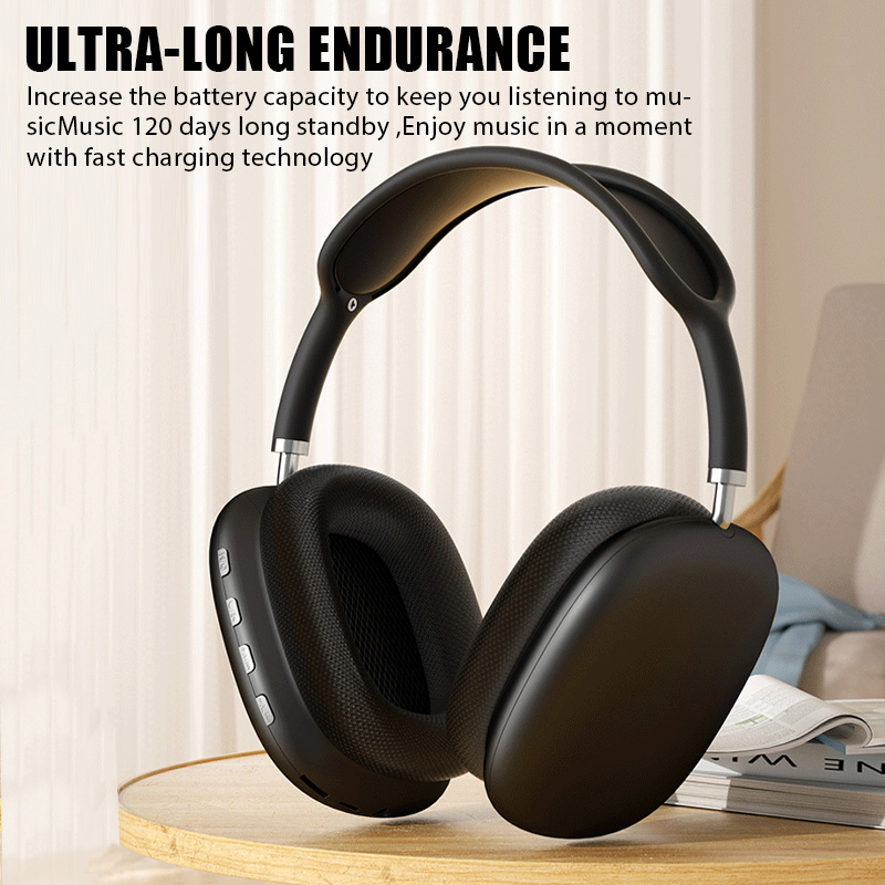 P9 Pro Max Headphone Extra Bass Bluetooth Headphone Wireless Headset ...