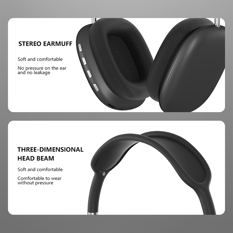 P9 Pro Max Headphone Extra Bass Bluetooth Headphone Wireless Headset ...