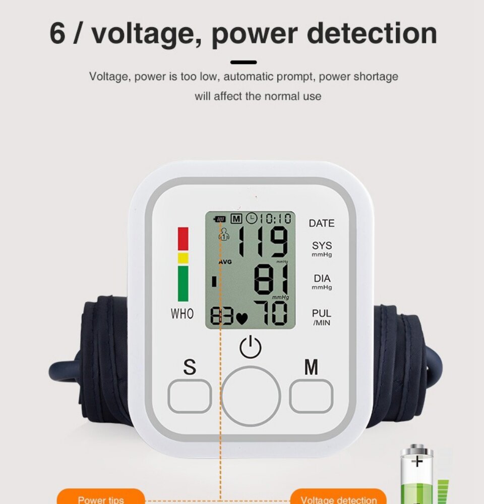 Blood Pressure Monitor Automatic Digital LCD,measuring blood pressure ...