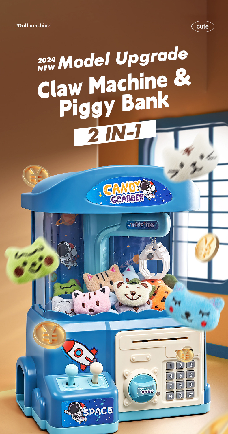 Kiumo Claw Machine Toys For Kids Girl Vending Machine Mainan Budak ...