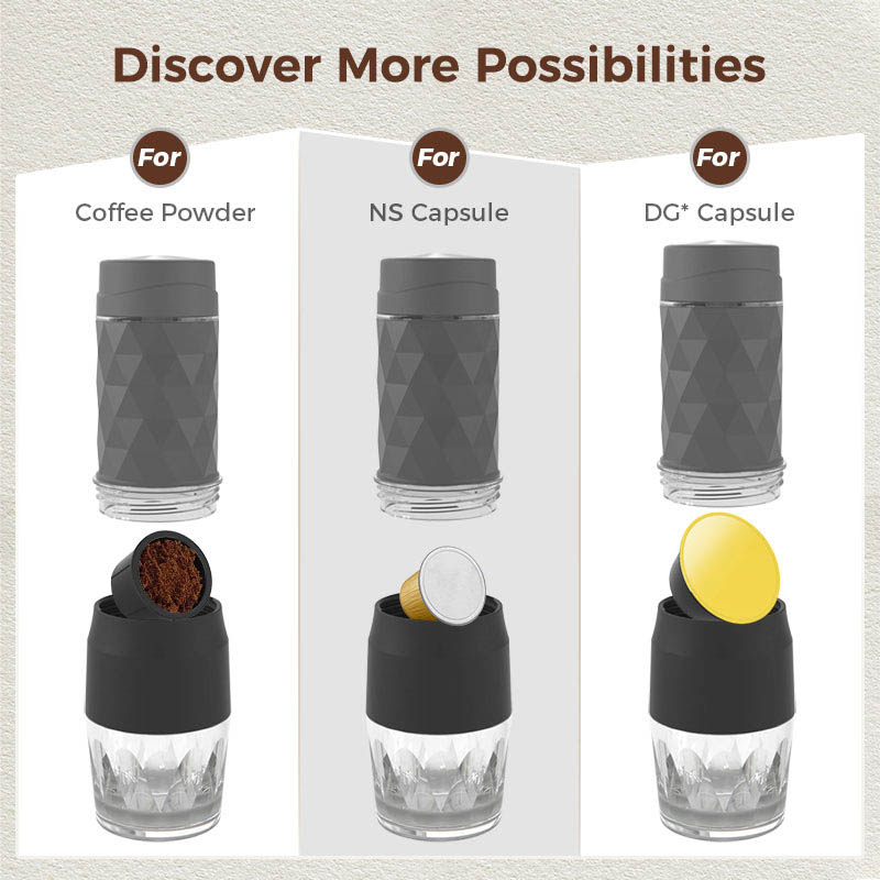 Portable Coffee Machine Three-in-One Italian Capsule Coffee Machine ...