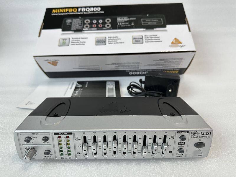 For BEHRINGER FBQ800 Ultra-Compact 9-Band Graphic Equalizer Feedback ...