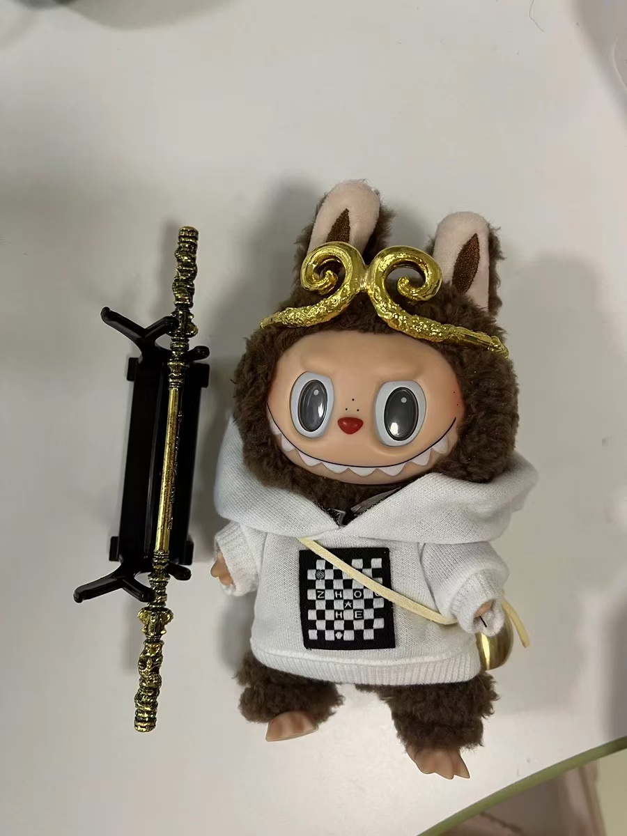 Labubu Clothes Black Myth Goku Heavenly Man Three-Piece Tight Hoop ...