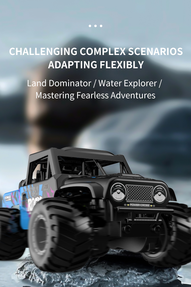 iBliver RC Monster Trucks 4x4 Off-road Waterproof, 1:16 Scale Large ...