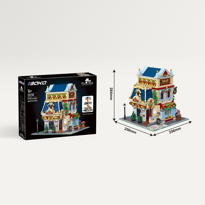 Bear Toy House Building Blocks 2745 Pcs BAKA Architecture Bricks Toy ...