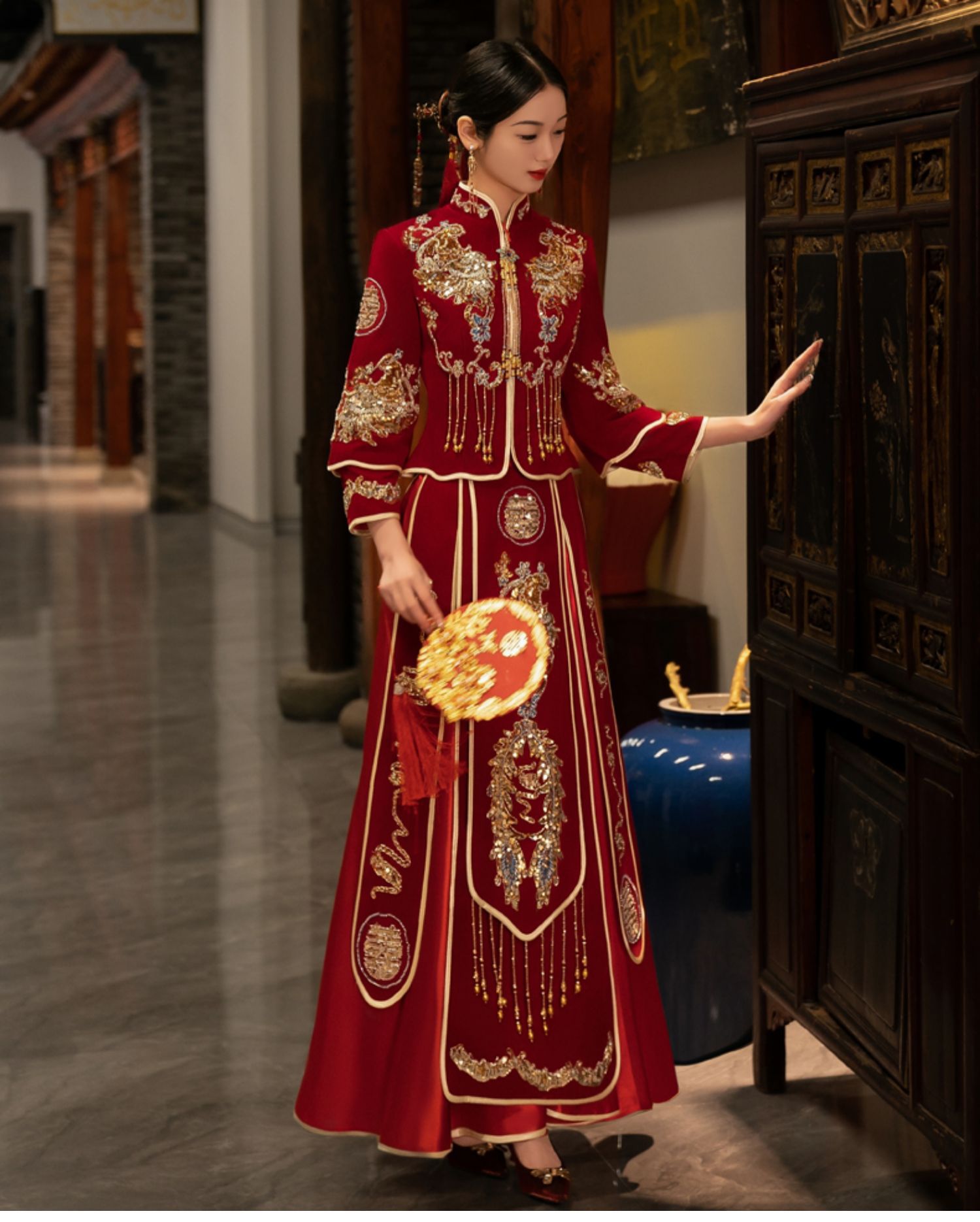 Xiuhe Clothing 2024 New Style Bridal Wedding Dress Suit Chinese Wedding ...