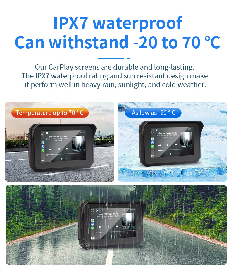 G911 Motorcycle Carplay Wireless/Dual Bluetooth/Motorcycle GPS ...