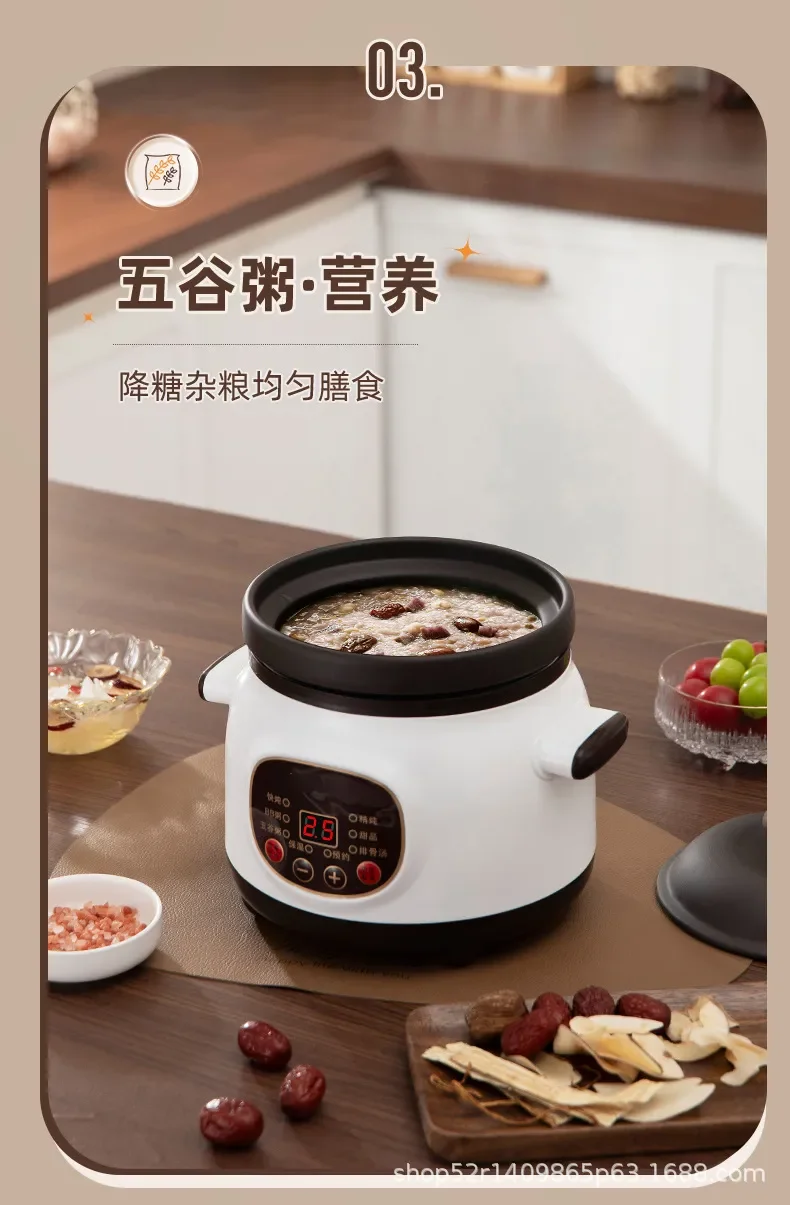 【Malaysia Spot Sale】1.8L/3.8L Smart Electric Stew Pot / Ceramic Soup ...