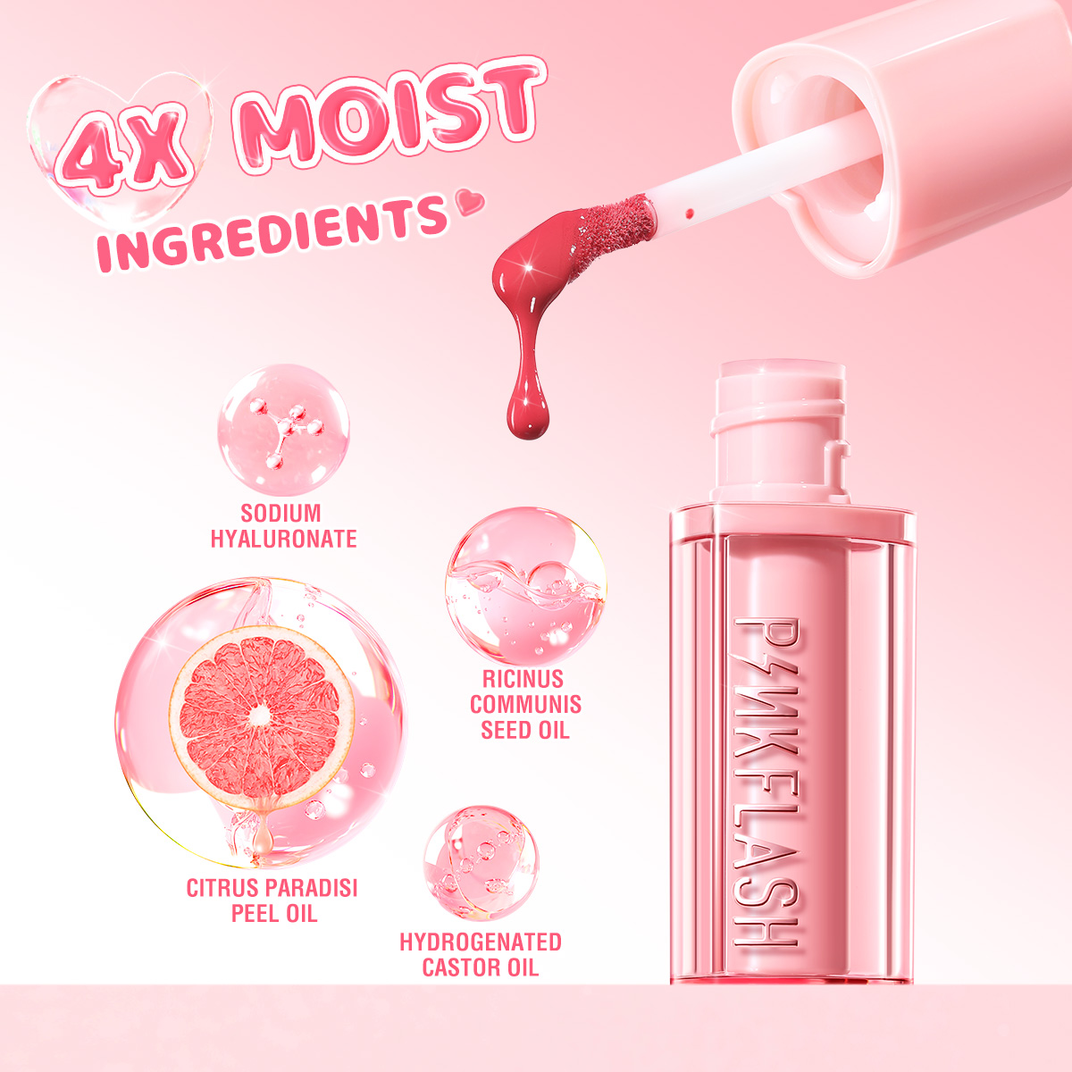 【Shipping from Malaysia】PINKFLASH TRANSFERPROOF Bubble Glowy Lip Tint ...