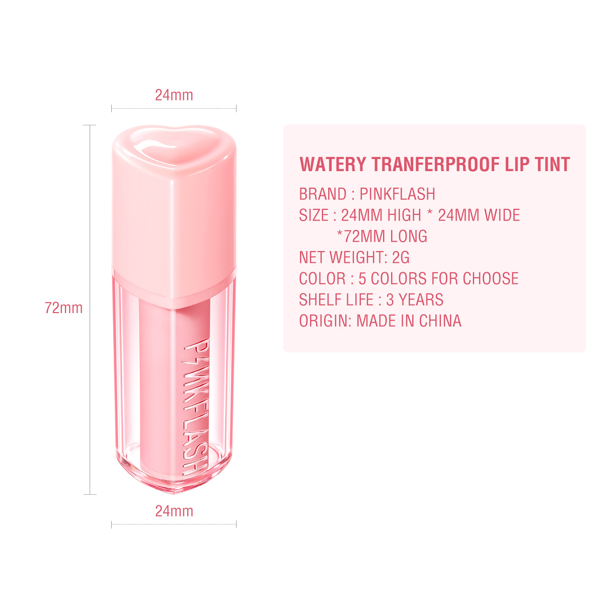 【Shipping from Malaysia】PINKFLASH TRANSFERPROOF Bubble Glowy Lip Tint ...