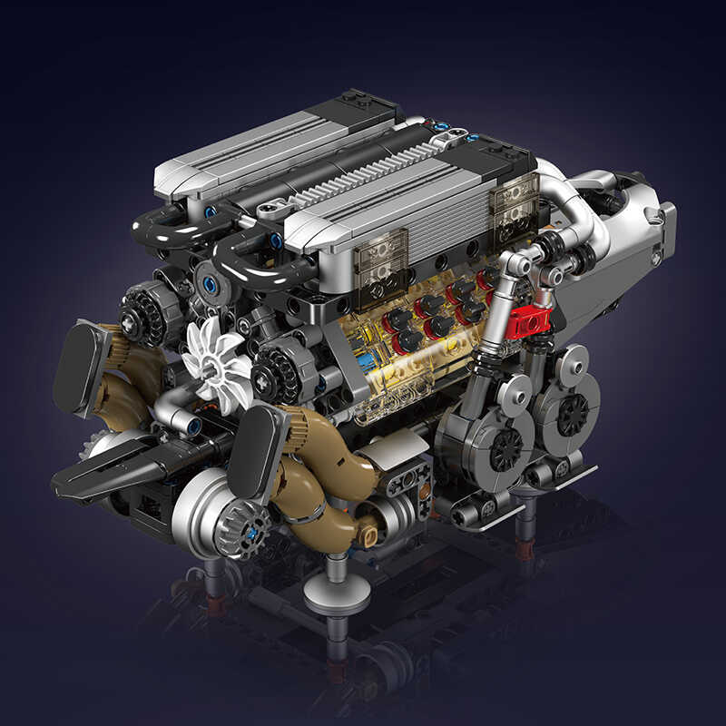 Car Engine Turbine Motor Building Blocks 487 Pcs Mould King Technic ...
