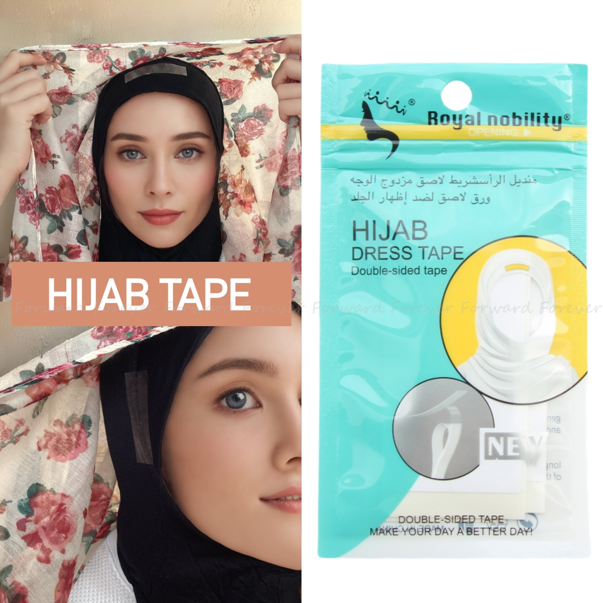 35pcs/bag Hijab dress tape Hijab Shaper Tape Hijab Enforcer Curved ...