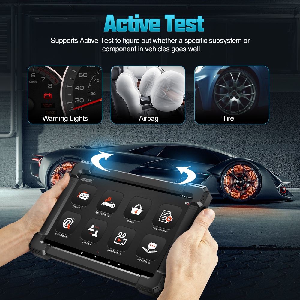 【MY Stock】Ancel X6 OBD2 Automotive Scanner Professional ABS SRS Oil EPB ...