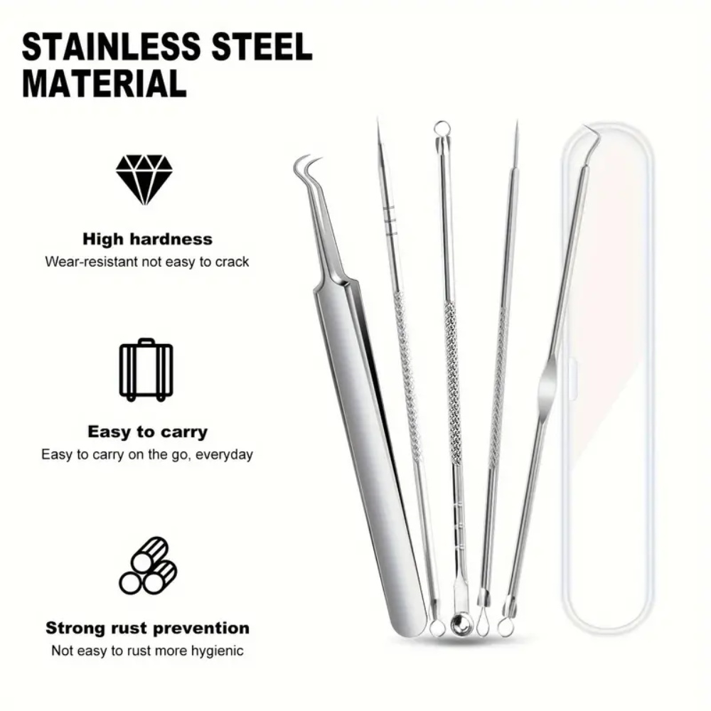 Blackhead Remover Kit Pimple Extractor Tool Acne Removal Kit Acne ...