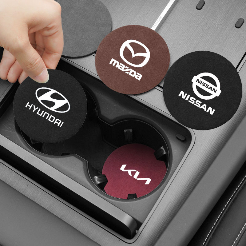 2Pcs Toyota Car Fur water cup pad door groove pad car interior ...