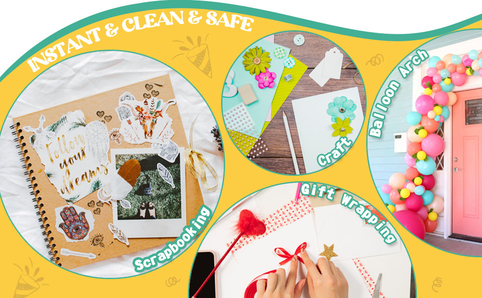 1000 Pieces Clear Glue Points Dots Double Sided Adhesive Removable for ...