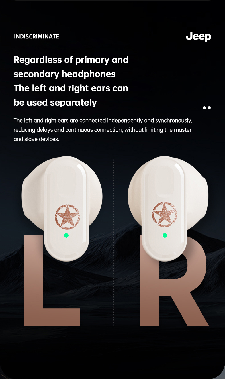 Jeep JP-EW011 TWS Wireless Bluetooth Earphone In-Ear Earbuds HiFi Sound ...