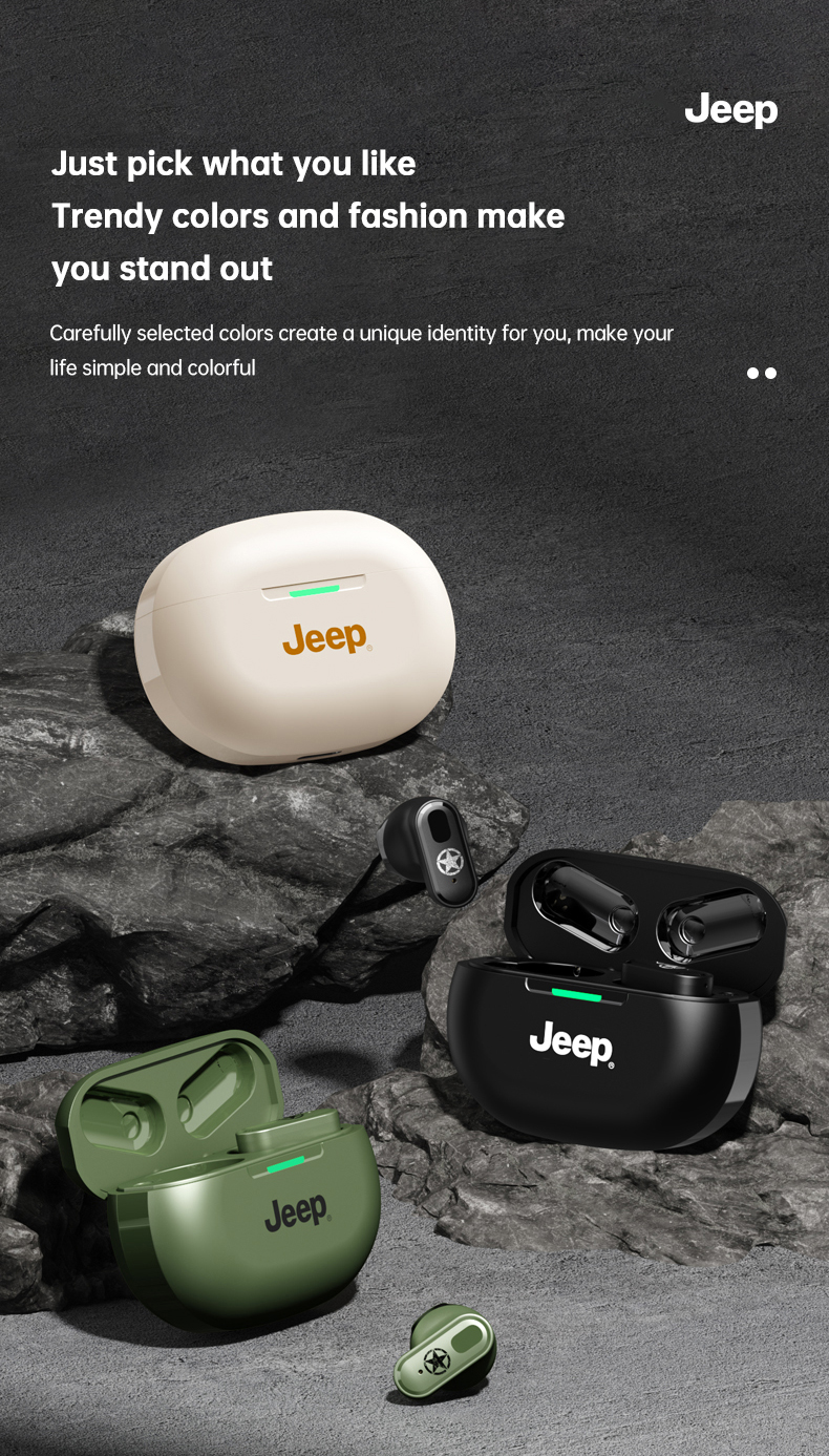 Jeep JP-EW011 TWS Wireless Bluetooth Earphone In-Ear Earbuds HiFi Sound ...
