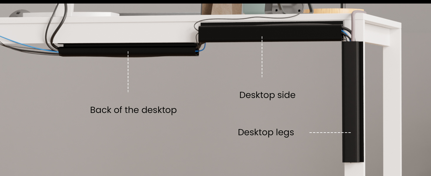 【Ready Stock】Super Update16Inch Raceway Channel Cable Management Under ...