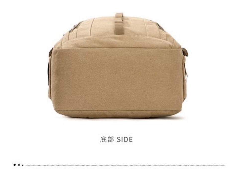 50L Thickened Canvas Backpack Men's Outdoor heavy duty Bagpack travel ...