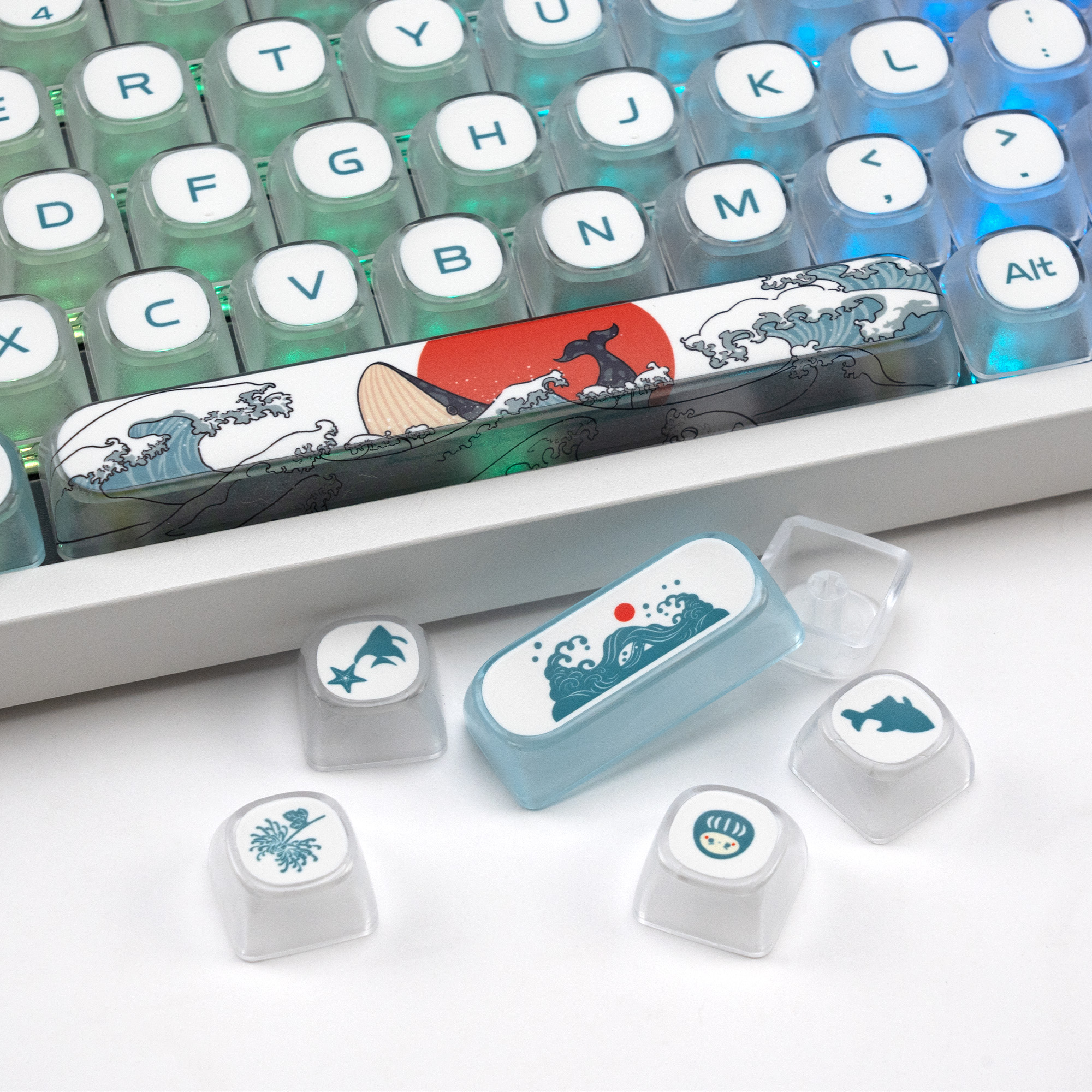 XVX Coral Sea MOA Profile Dye-Sub PBT Keycap 141-key | Shopee Malaysia