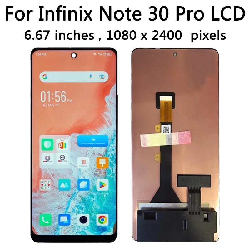 AMOLED For Infinix Note 30 Pro x678B LCD Display Touch Screen Digitizer ...