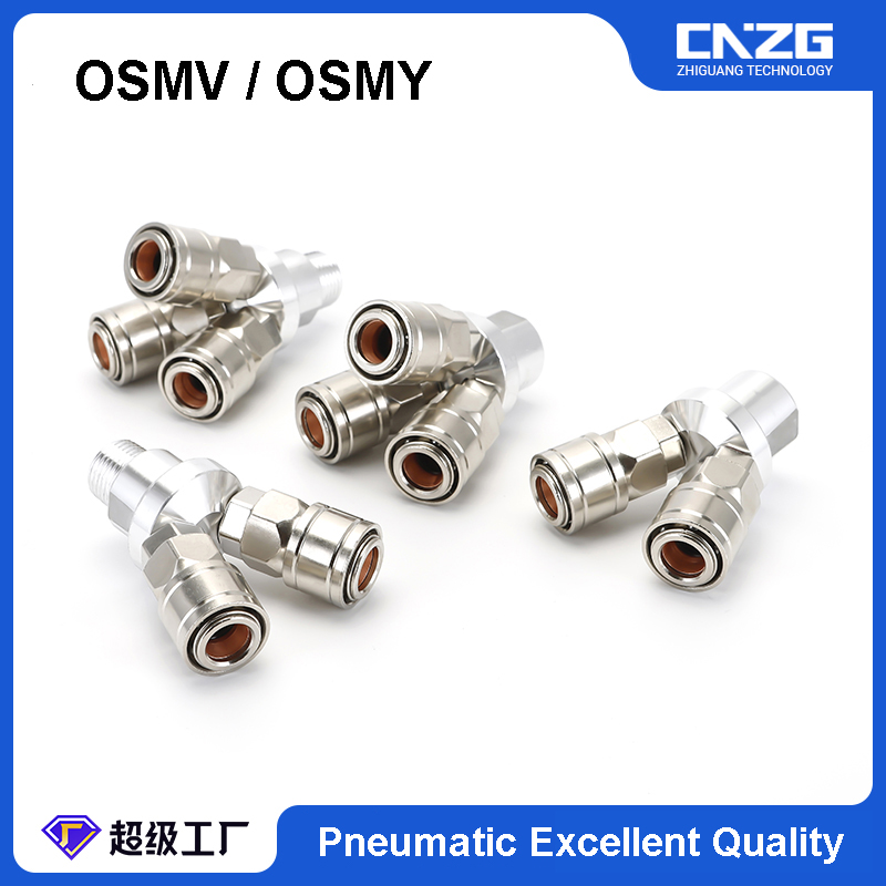 Self Locking Air Hose Quick Connect Coupler 2 way 3 Way Female Male Air ...