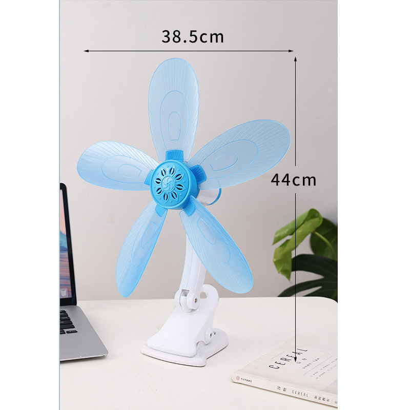 5 Blades Clip Fan Table/Desk Fan Electric Fan Clip Clover Fan Anti-Heat ...