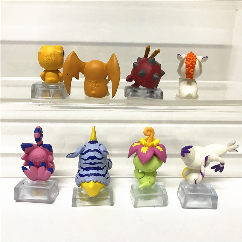 8Pcs/Set Anime Digimon Adventure Gashapon Agumon Tailmon Gabumon ...