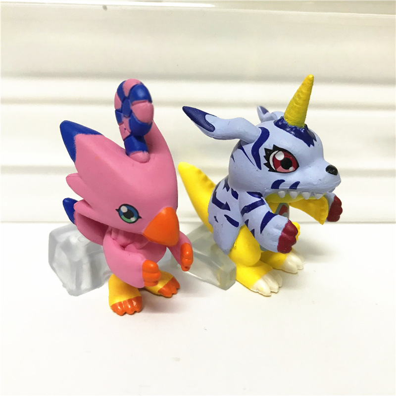 8Pcs/Set Anime Digimon Adventure Gashapon Agumon Tailmon Gabumon ...