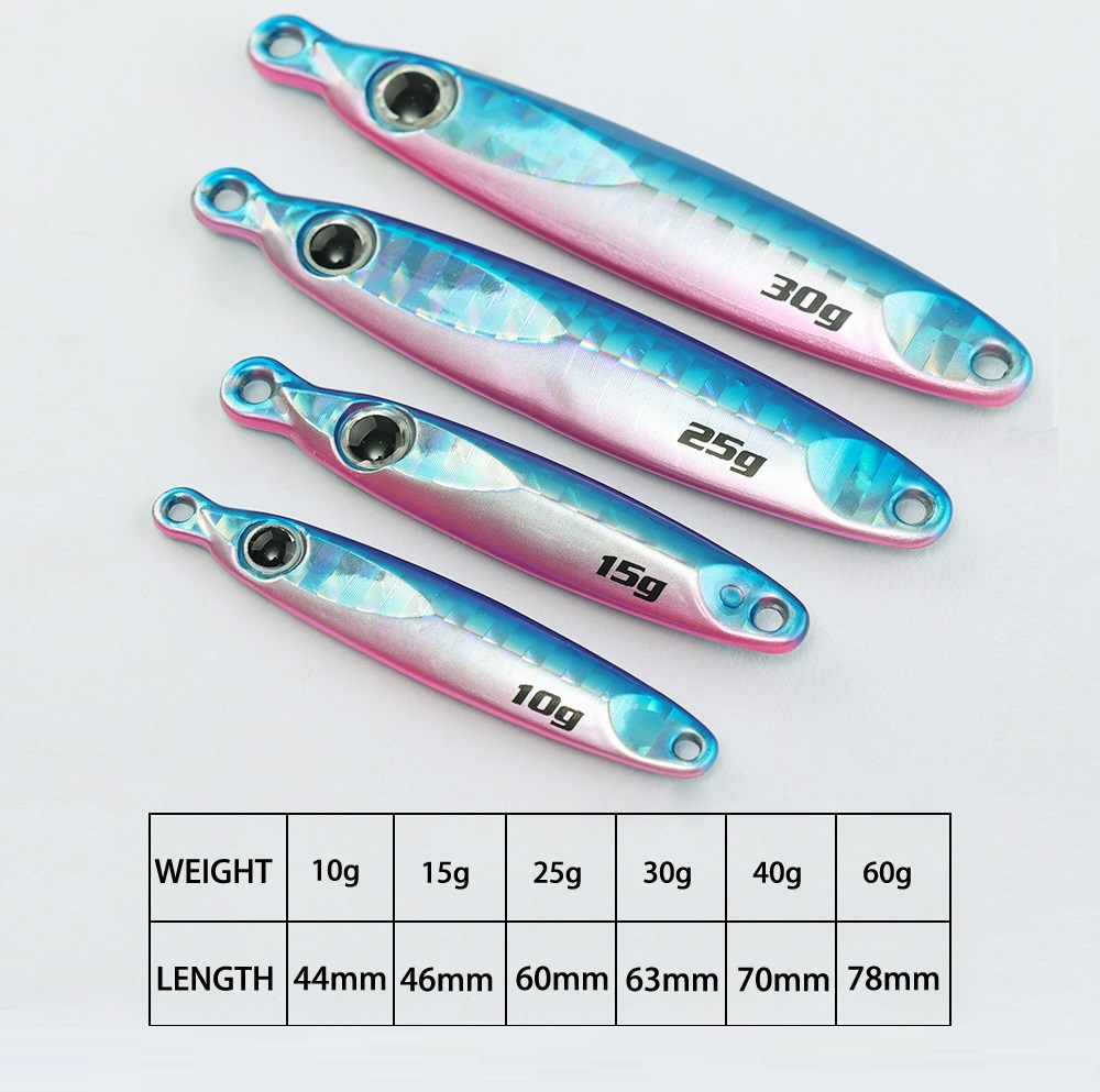 Jiggingpro Hard Tungsten Jig 10g 15g 25g 30g 40g 60g Artificial Bait Slow Pitch Casting Jig ...