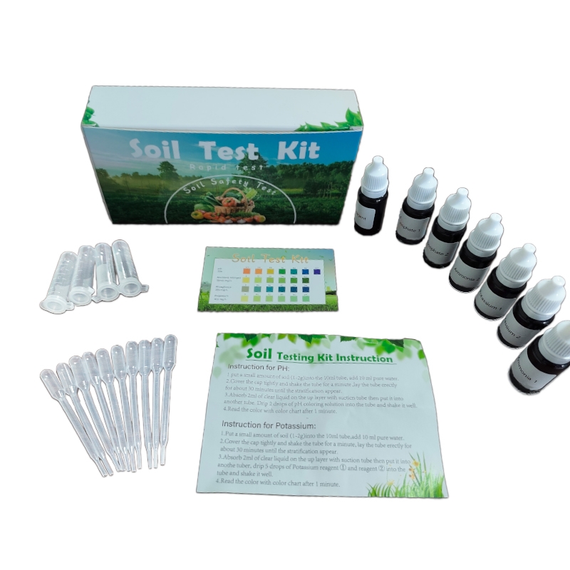 Upgraded Soil Testing Kit -7 Bottles Soil tester PH Meter Ammonia ...