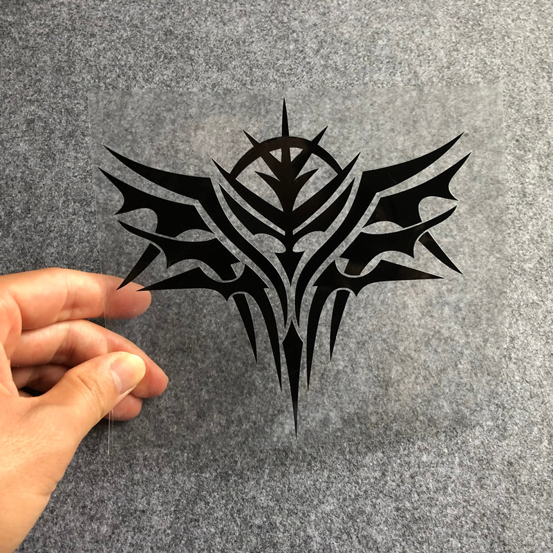 Hollow car sticker Gundam Zeon logo Electric vehicle computer luggage ...