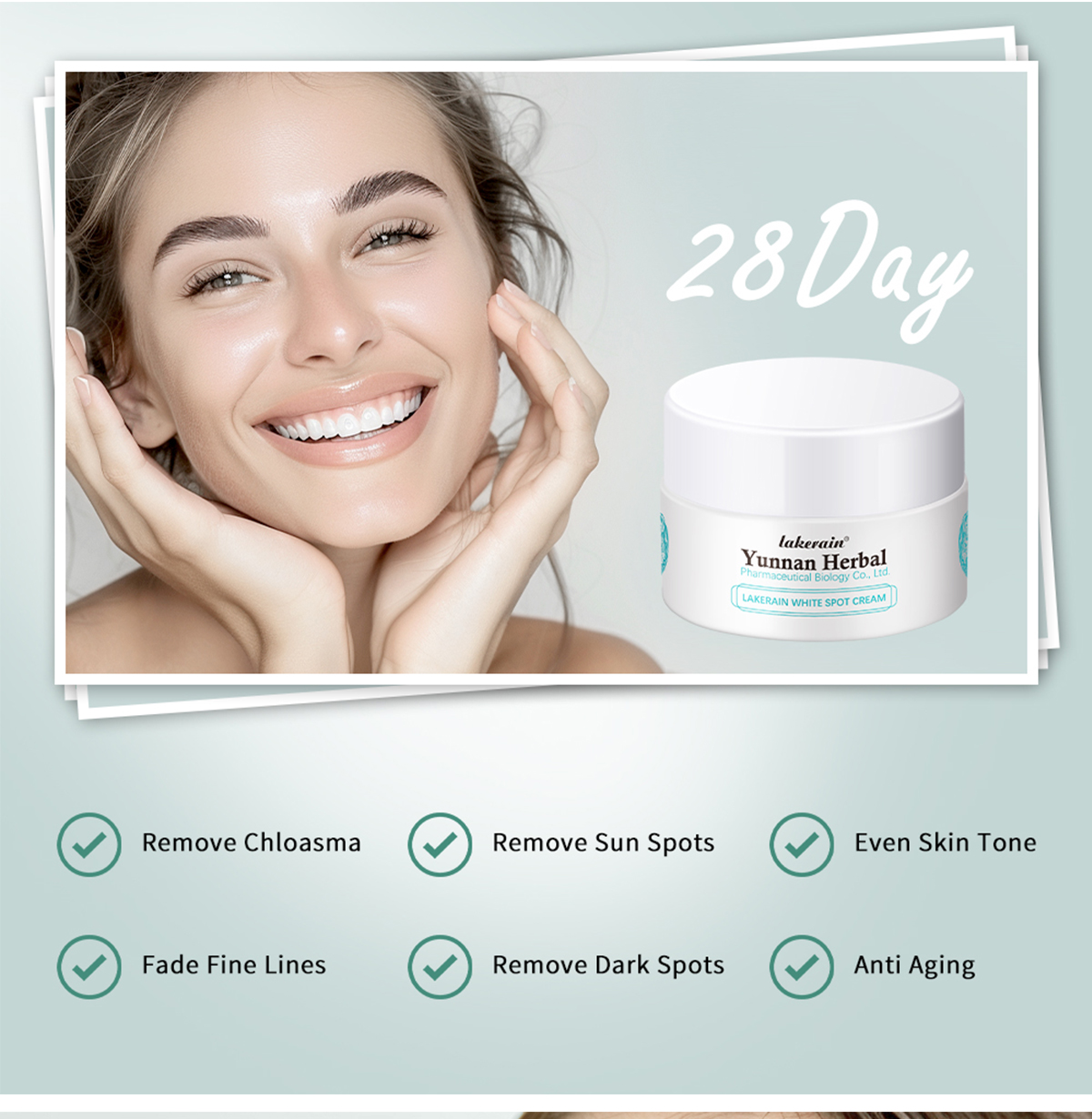 Lakerain 3pcs/set Whitening Freckle Cream White Spot Cream Melasma ...