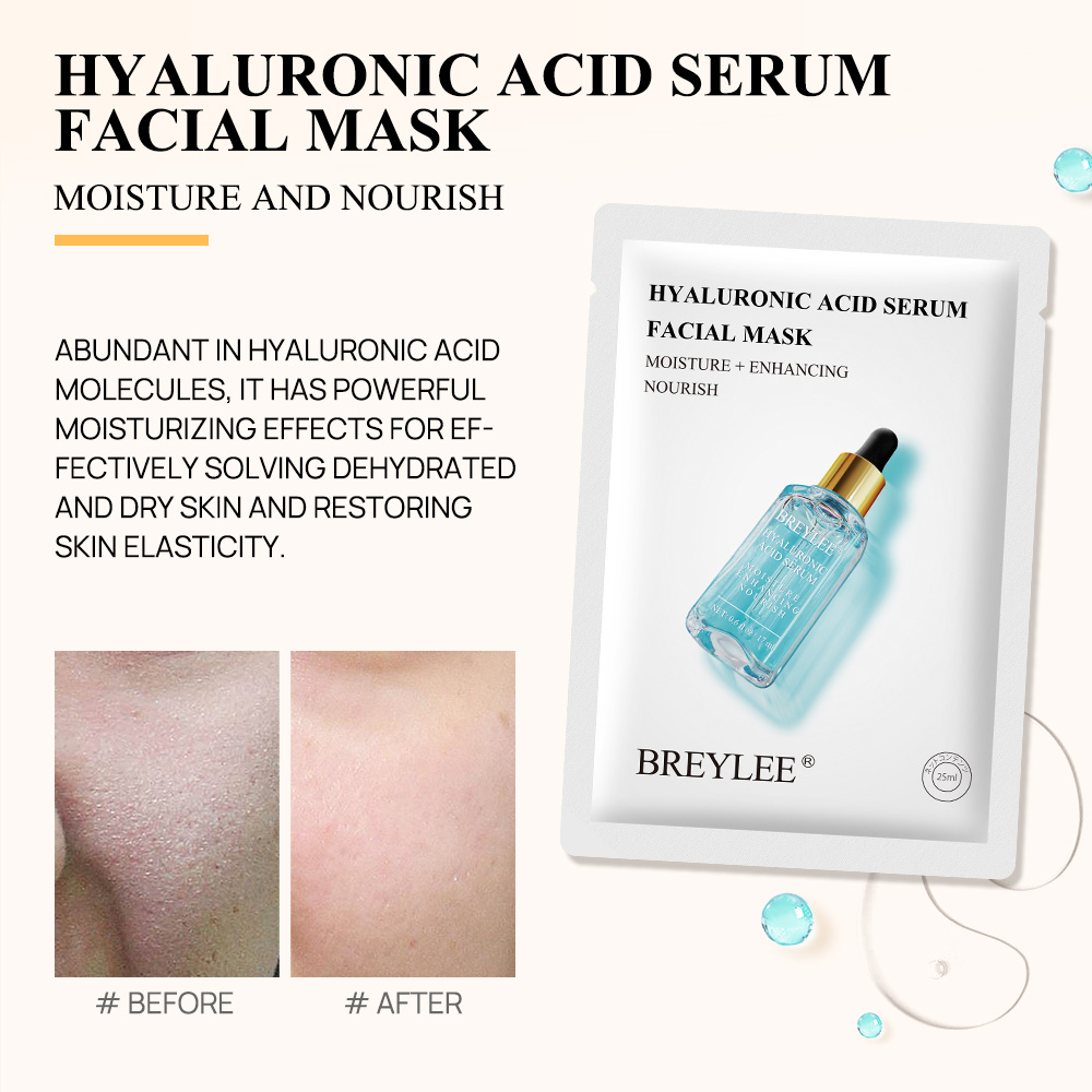 BREYLEE Serum Sheet Mask Face Skincare Moisturizer Wrinkles Firming ...