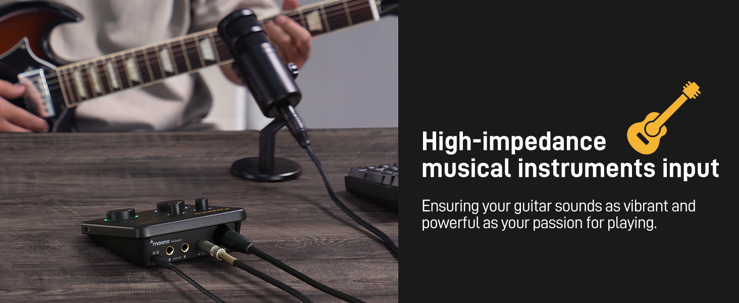 Antara Muka Audio USB Maono PS22 Lite dengan Input XLR 24-bit/192kHz ...