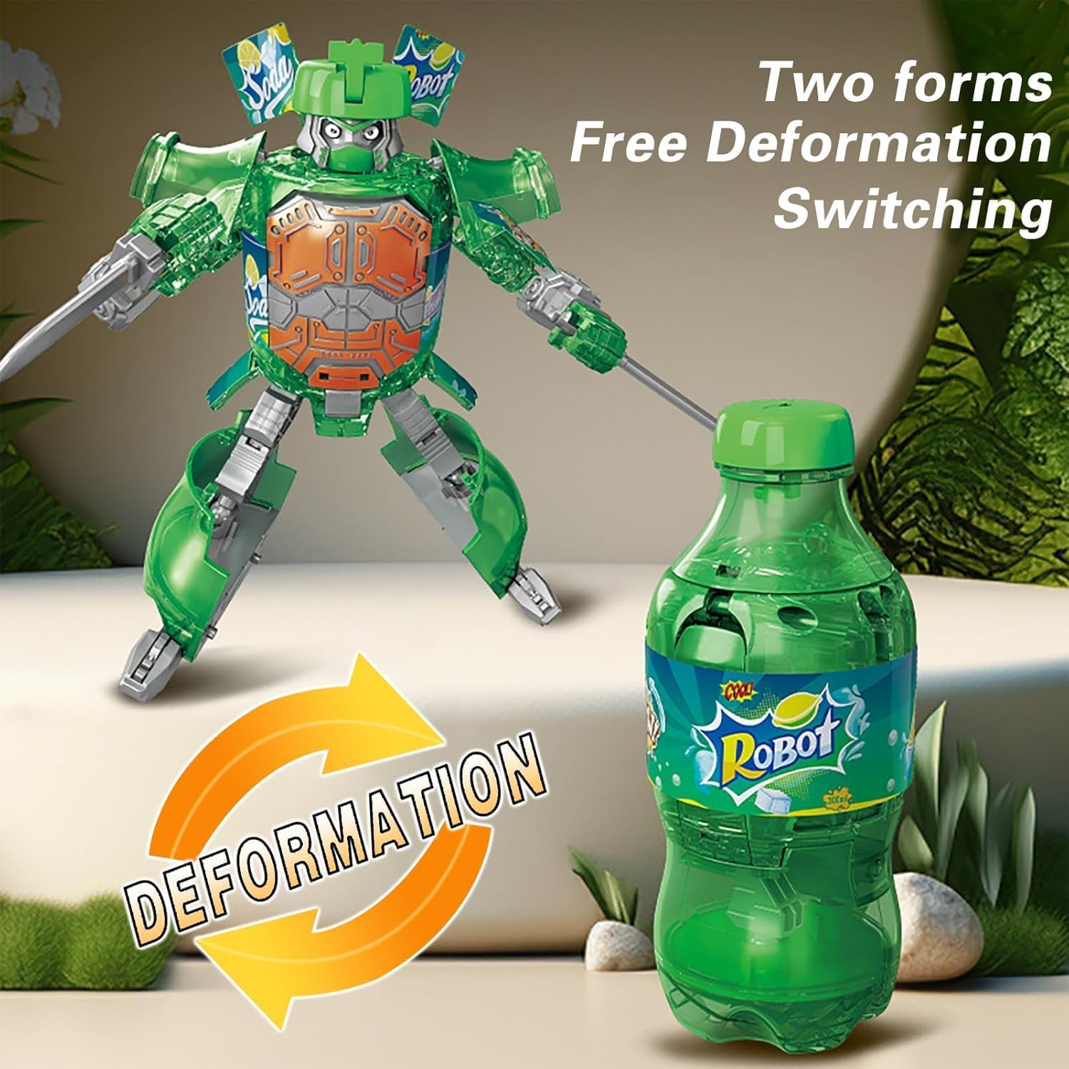 Beverage Bottles Transformer Robot Toys,New Soda Transforming Robot ...