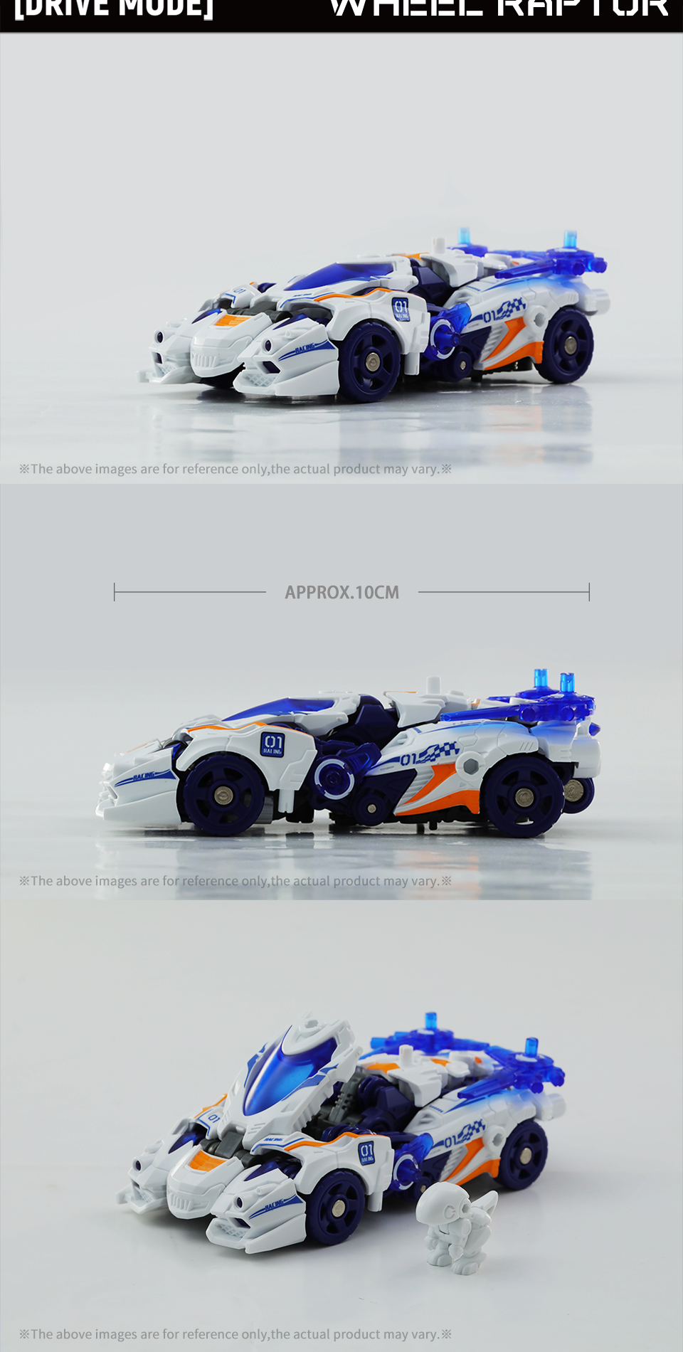 52TOYS BEASTDRIVE BD-01 WHEEL RAPTOR Mecha Deformation Action Figure ...