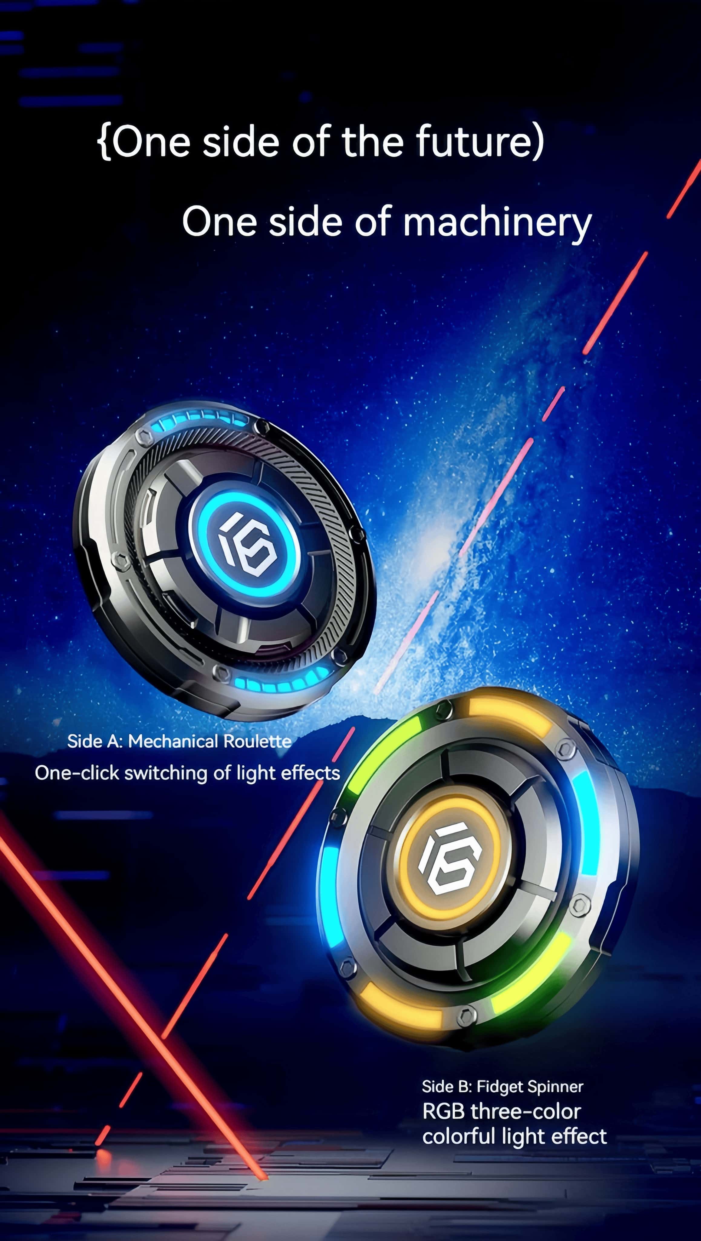 【Kaeroi】 Metal Fidget Spinner & Slider - 2-in-1 Mainan Bundar Anti ...